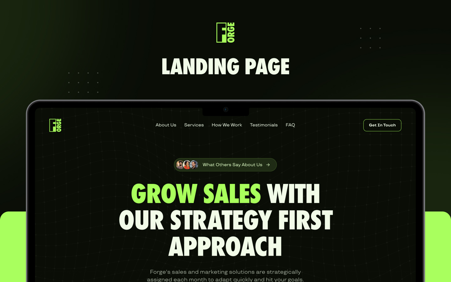 Forge Strategy - Agency HTML5 Responsive Website Template