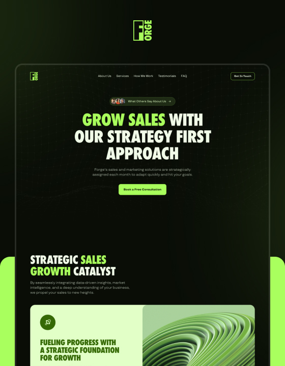 Forge Strategy - Agency HTML5 Responsive Website Template
