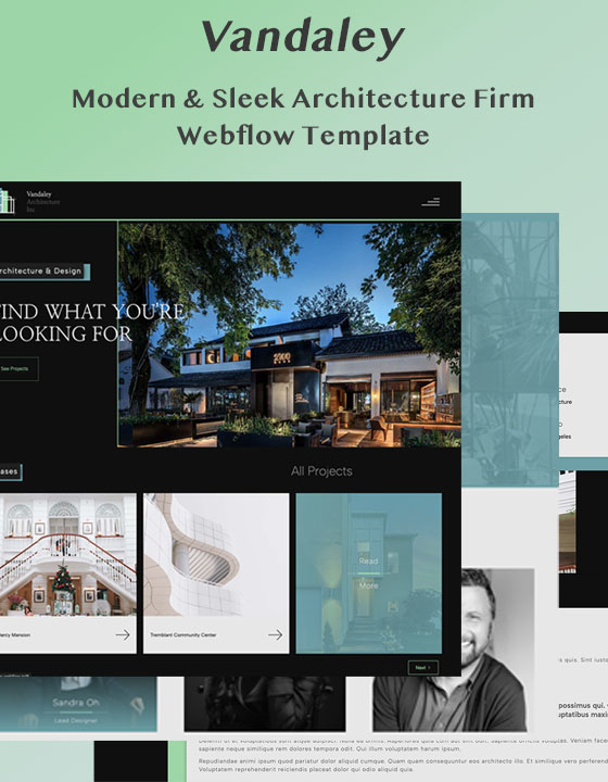 Vandaley - Architecture HTML5 Responsive Website Template