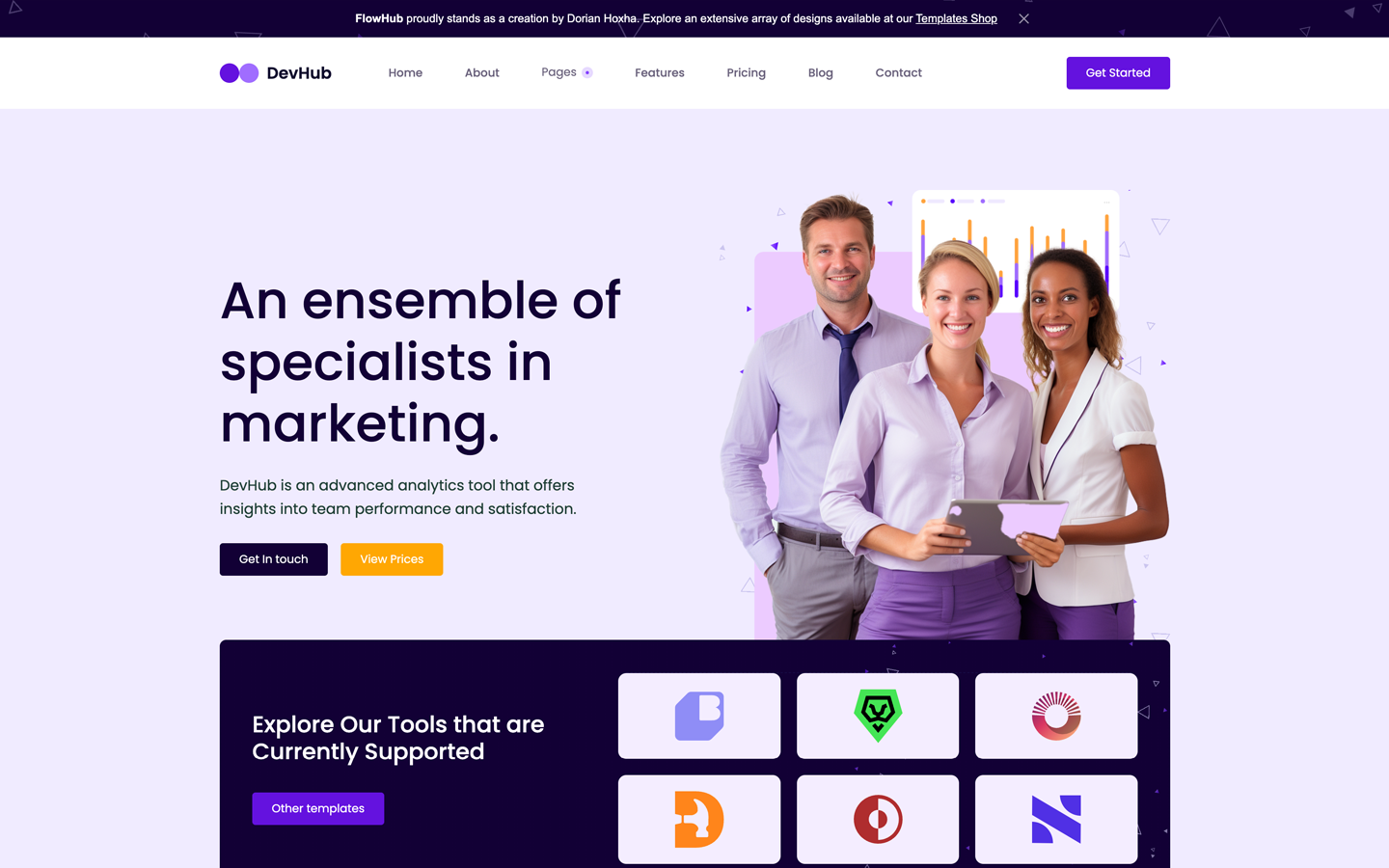 DevHub - Agency HTML5 Responsive Website Template