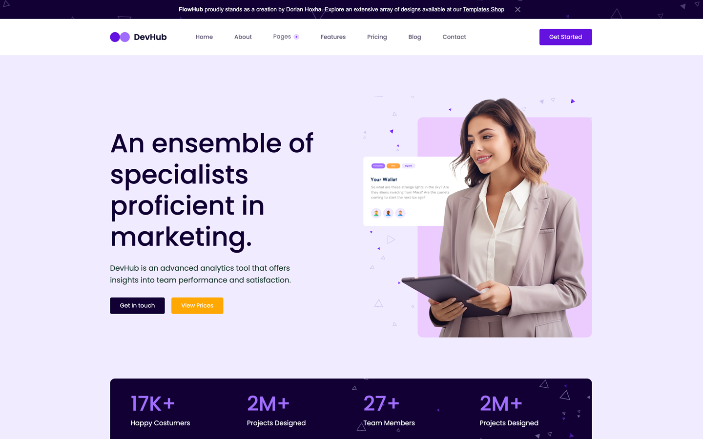 DevHub - Agency HTML5 Responsive Website Template
