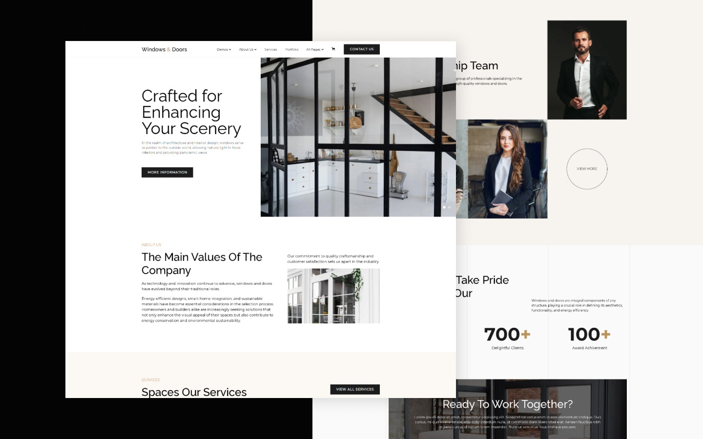 Windows & Doors 128 - Small Business HTML5 Responsive Website Template
