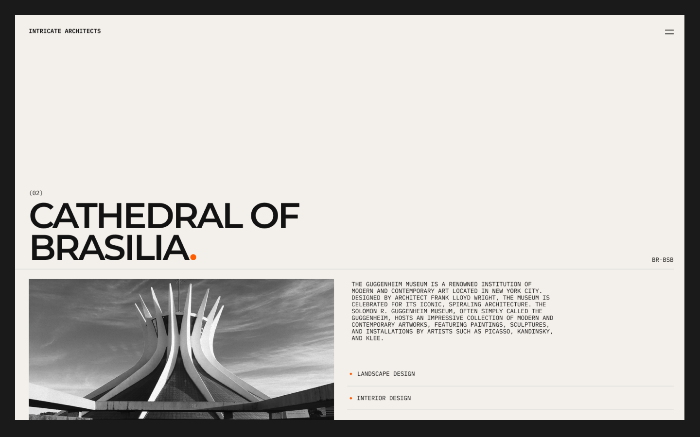 Intricate Architects - Architecture HTML5 Responsive Website Template
