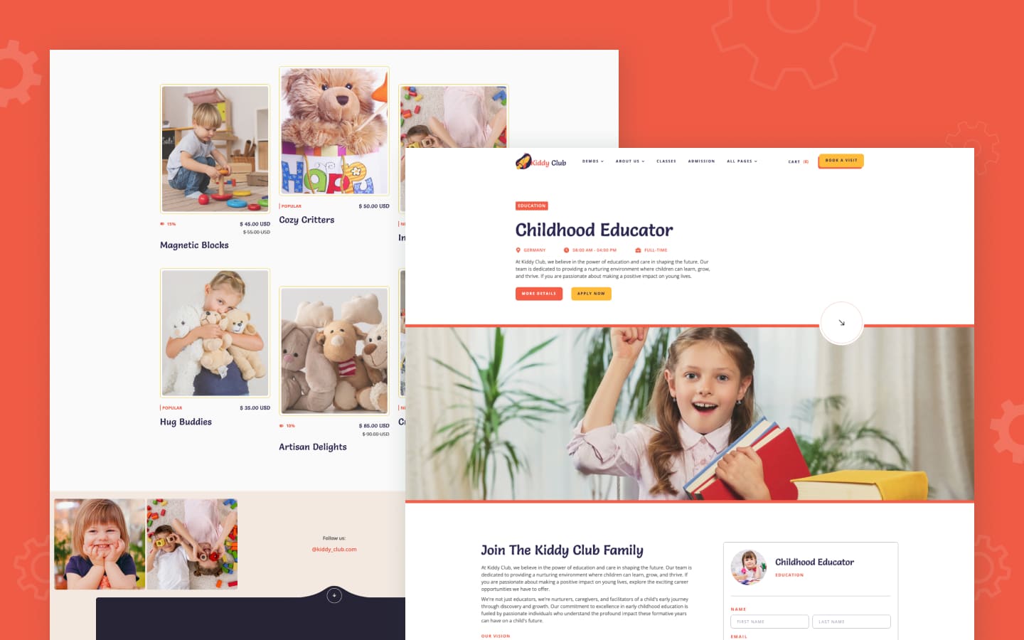 Kiddy Club - Kids HTML5 Responsive Website Template