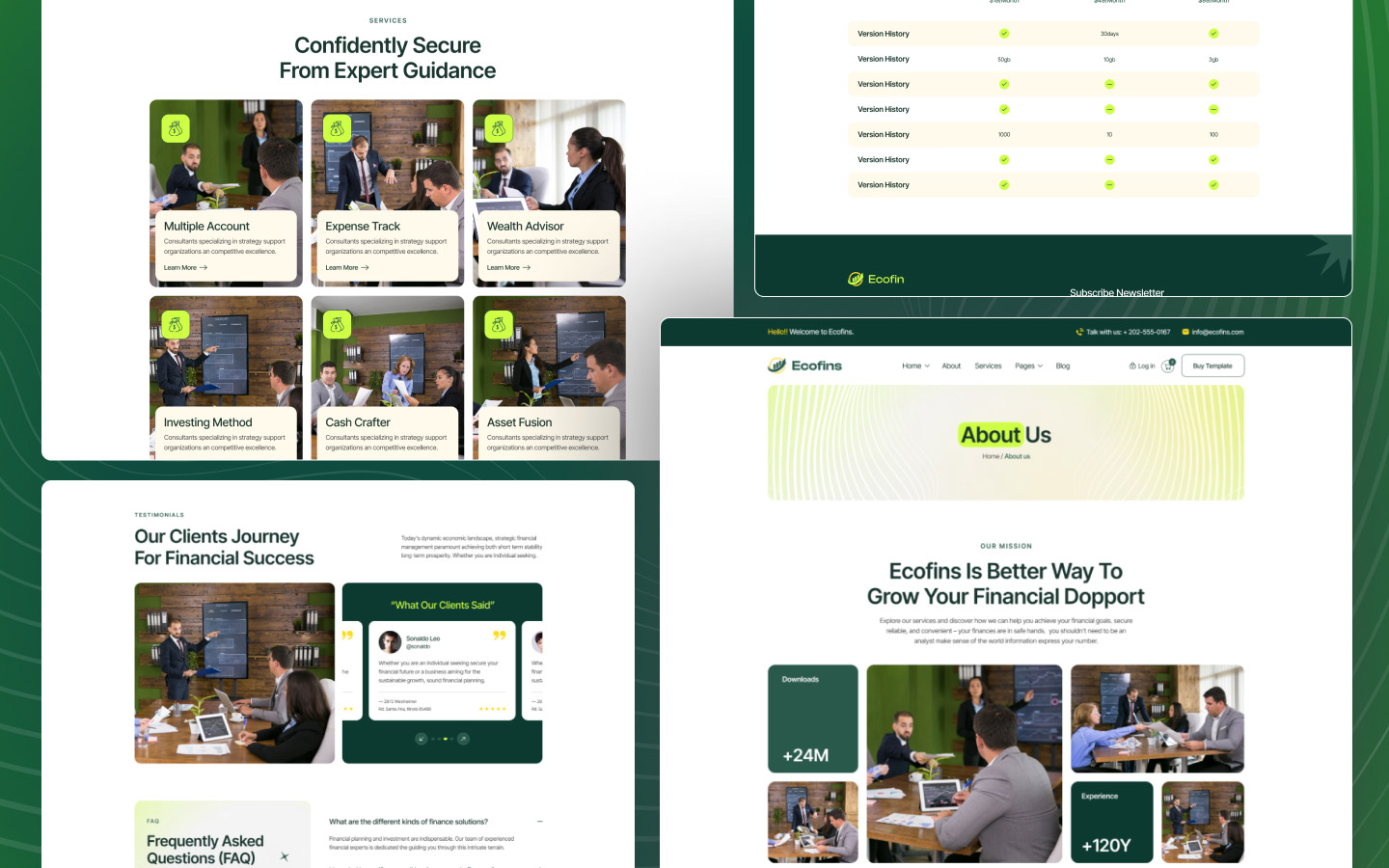 Ecofins - Finance HTML5 Responsive Website Template