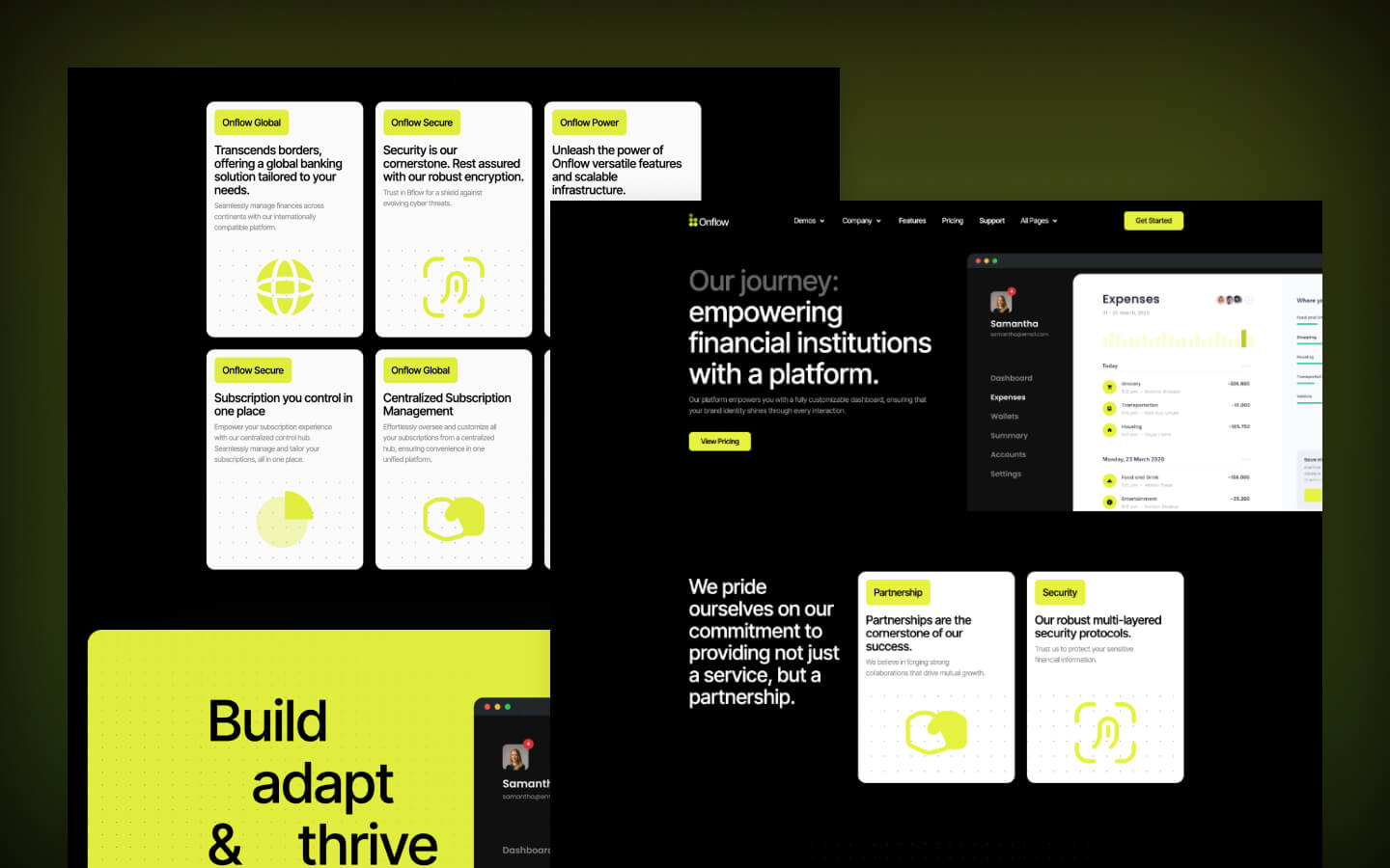 OnFlow - SaaS HTML5 Responsive Website Template