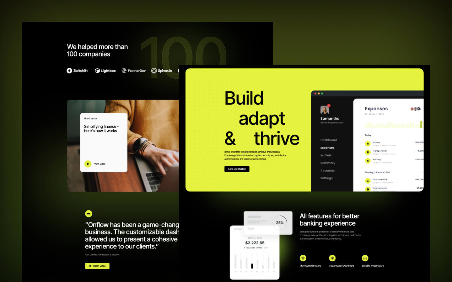 OnFlow - SaaS HTML5 Responsive Website Template