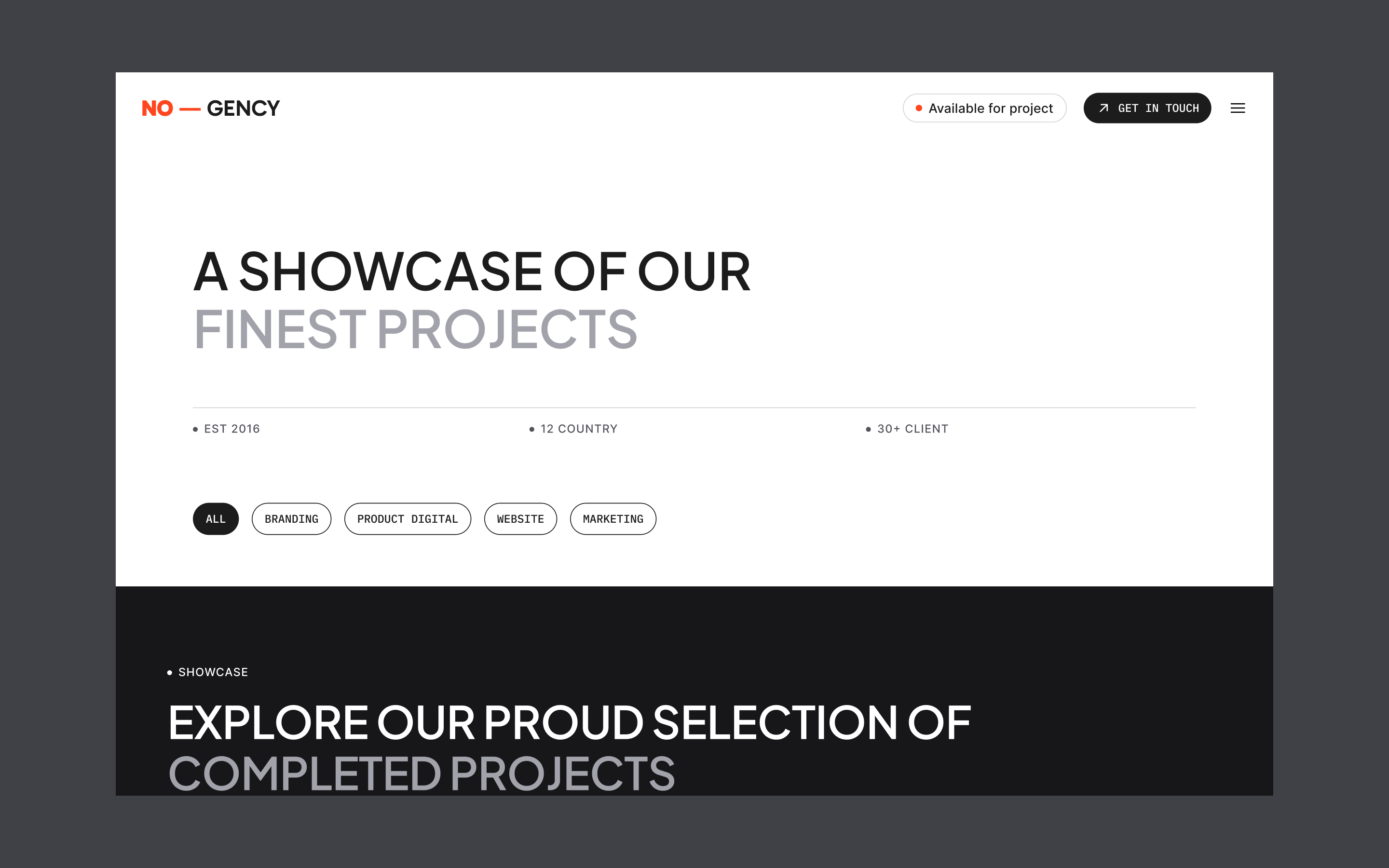 Nogency - Agency HTML5 Responsive Website Template