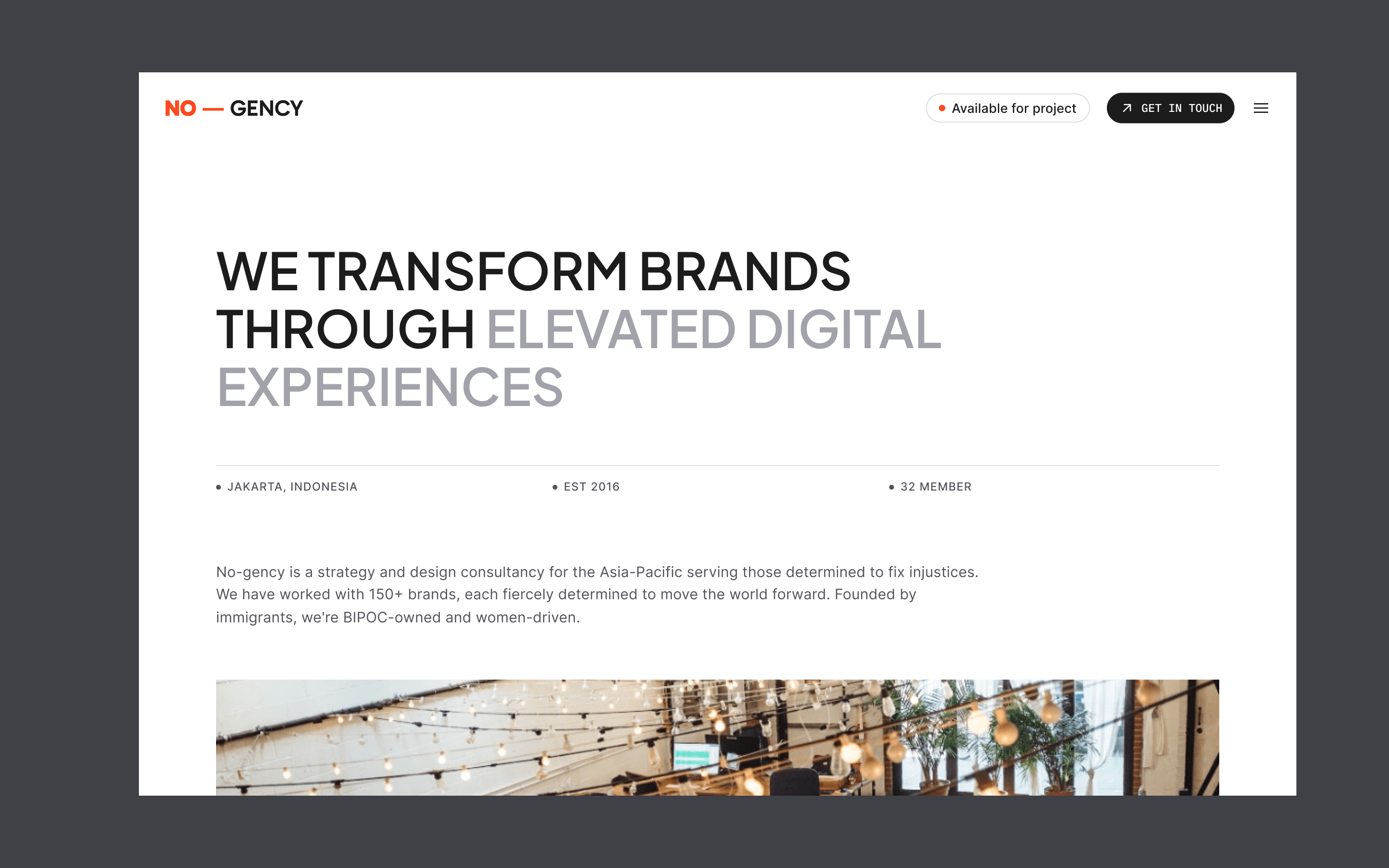Nogency - Agency HTML5 Responsive Website Template