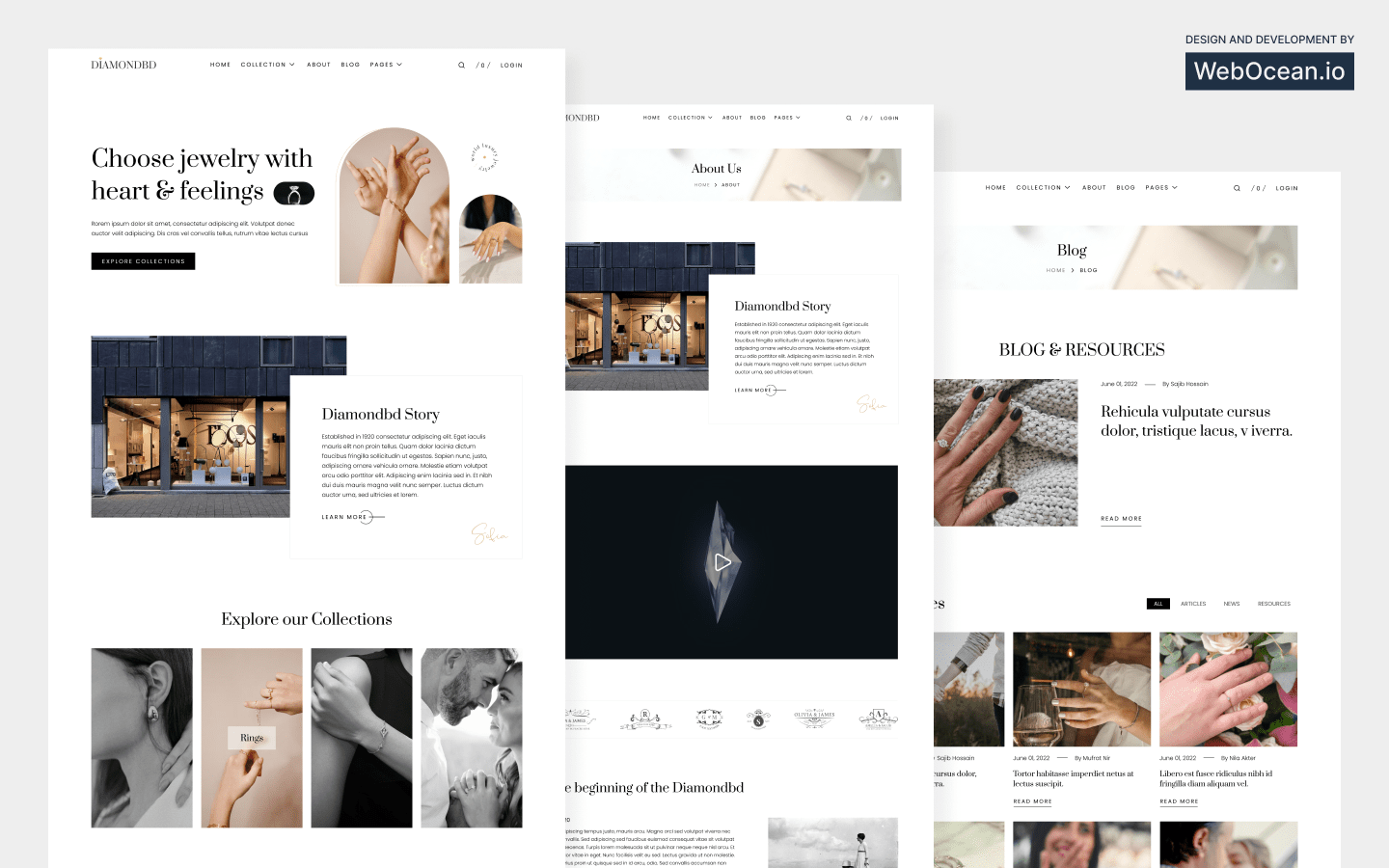 Diamond-bd - Jewelry HTML5 Responsive Website Template