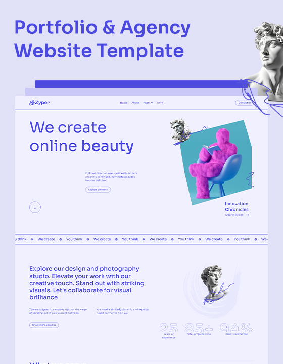 Zyper - Portfolio HTML5 Responsive Website Template
