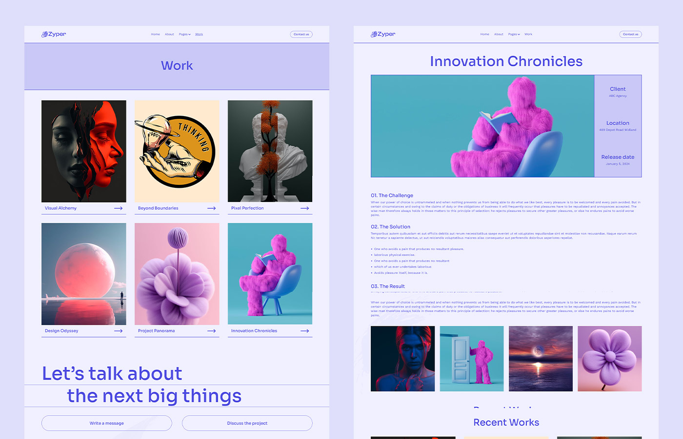 Zyper - Portfolio HTML5 Responsive Website Template