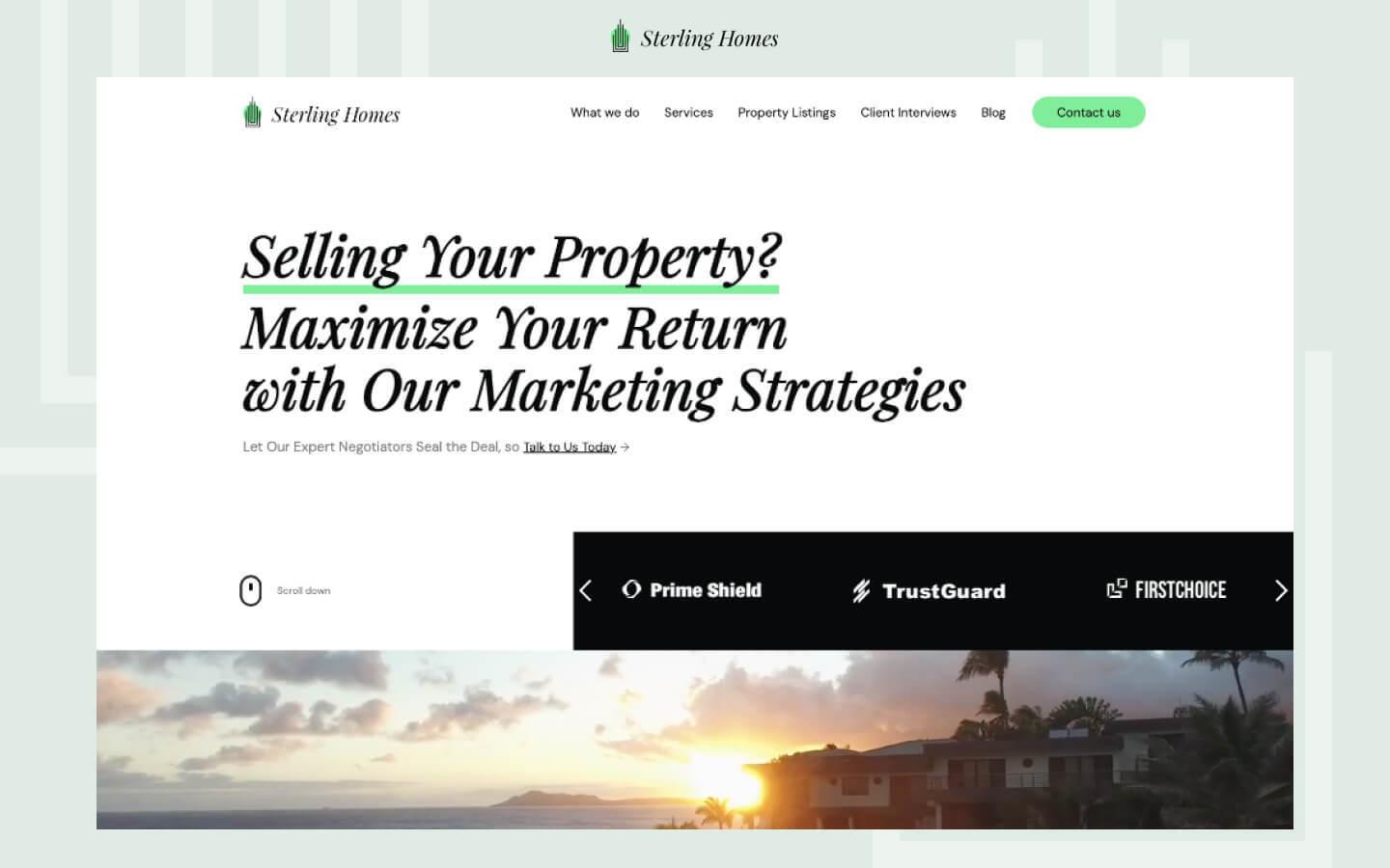 Sterling Homes - Real Estate HTML5 Responsive Website Template