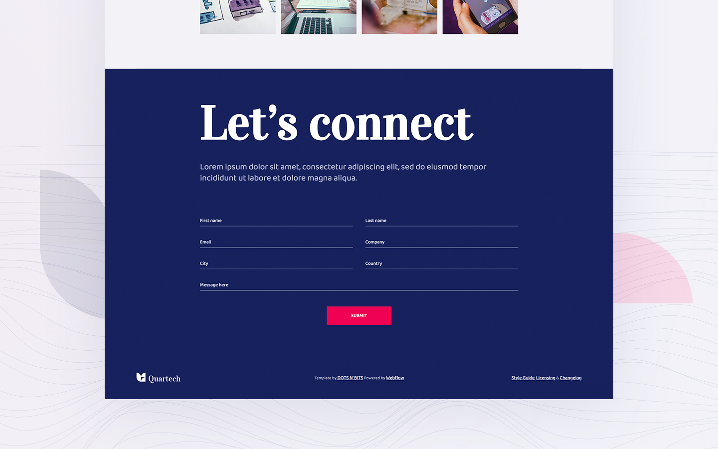 Quartech - Portfolio HTML5 Responsive Website Template