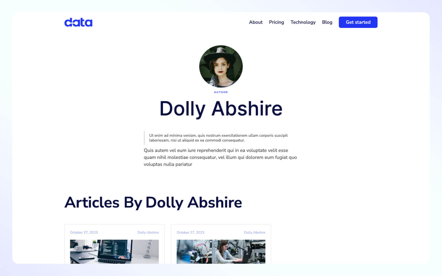 DataHub - Technology HTML5 Responsive Website Template