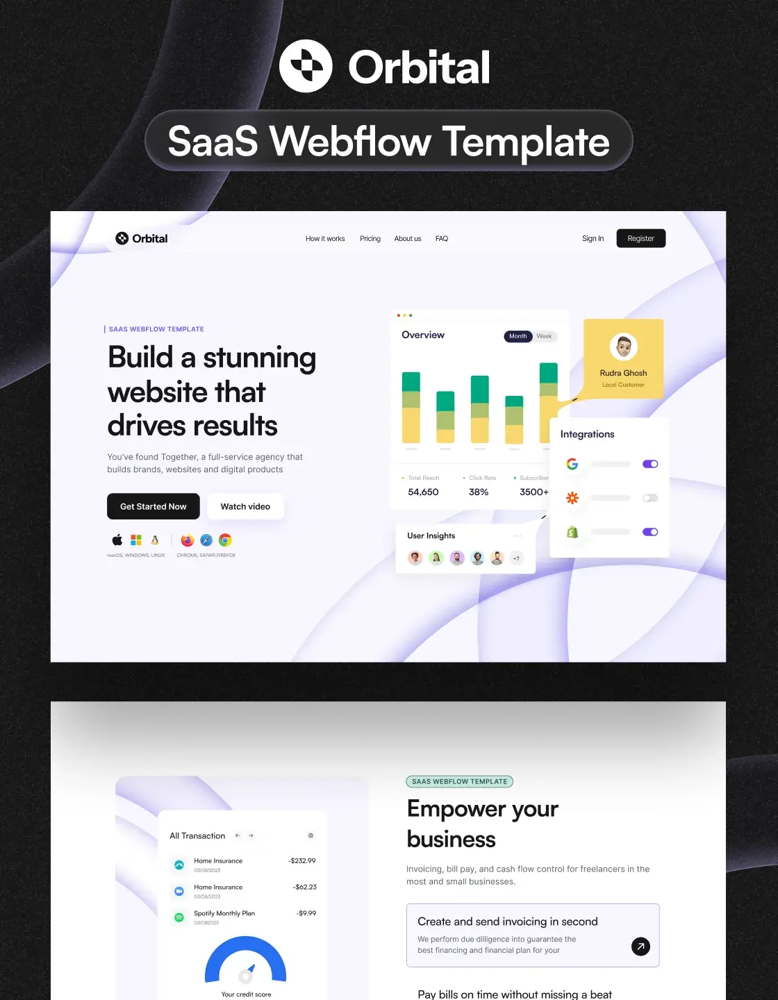 Orbital - SaaS HTML5 Responsive Website Template