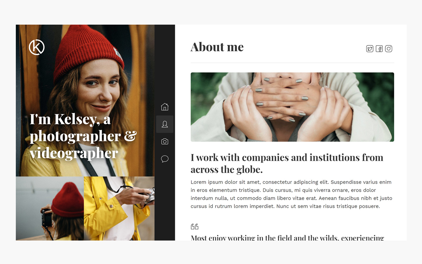 Photographa - Photography HTML5 Responsive Website Template