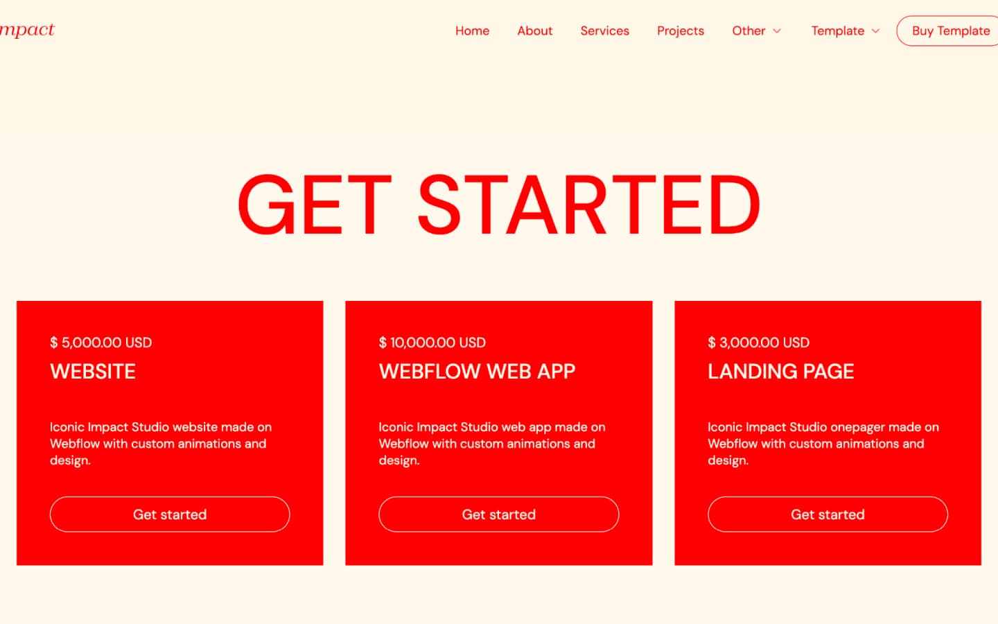 Impact Studio - Agency HTML5 Responsive Website Template