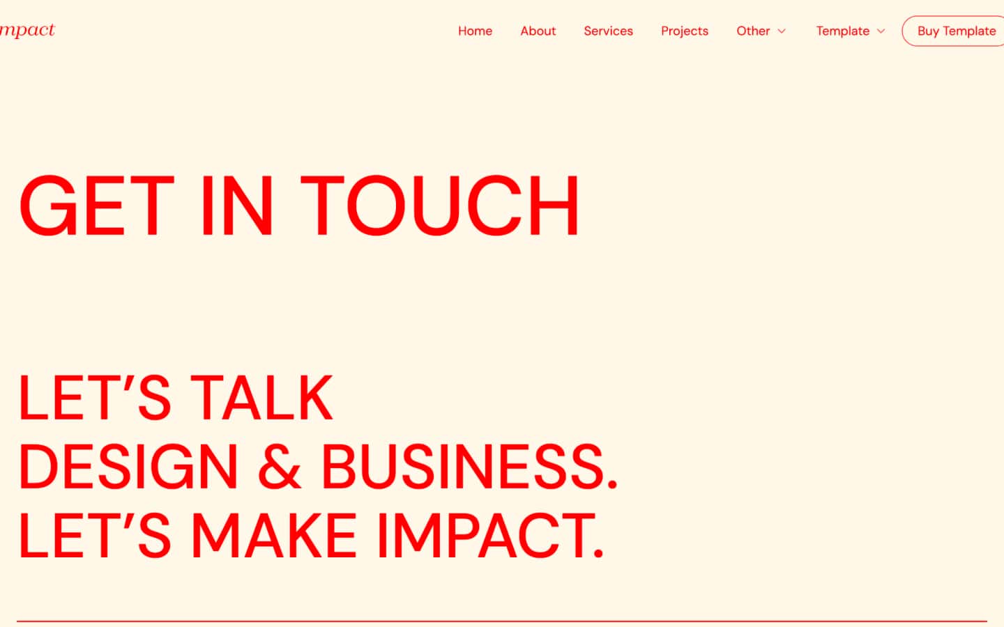 Impact Studio - Agency HTML5 Responsive Website Template