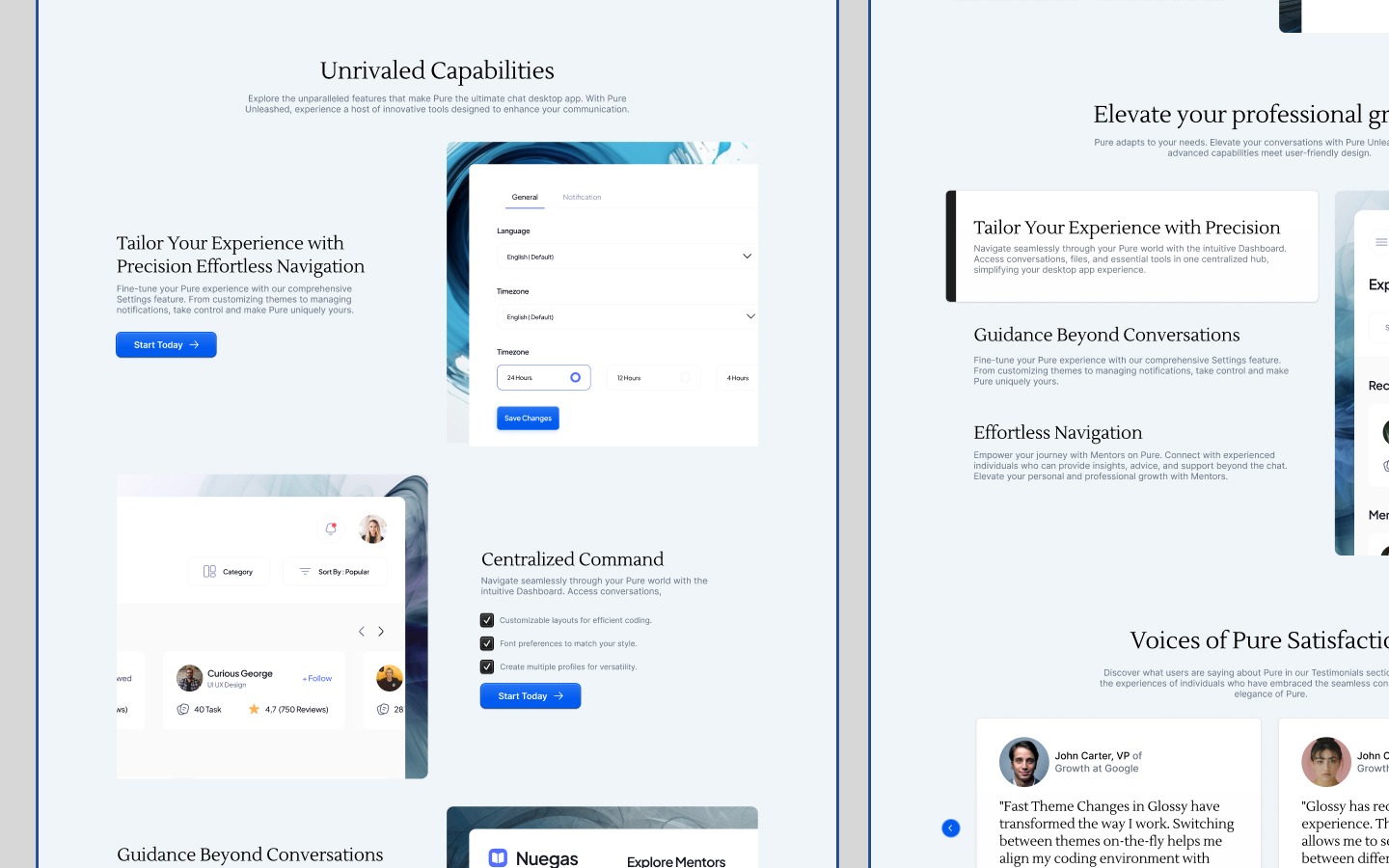 Pure - SaaS HTML5 Responsive Website Template