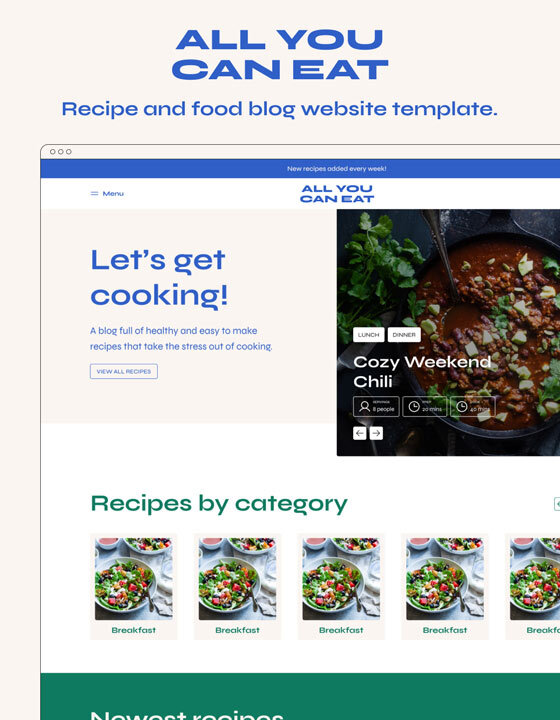 All You Can Eat - Recipe HTML5 Responsive Website Template