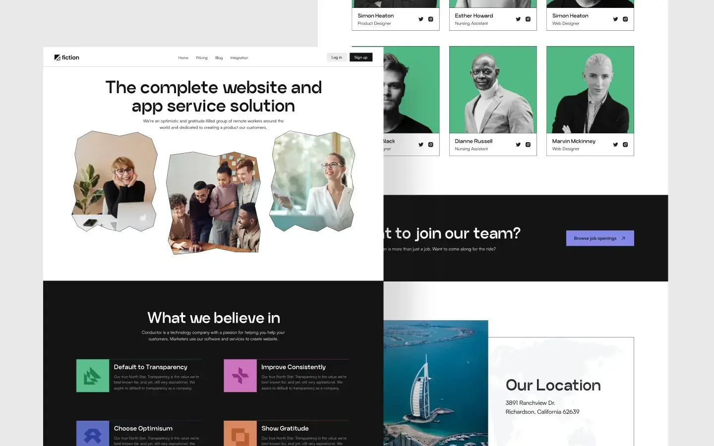 Fiction - Business HTML5 Responsive Website Template
