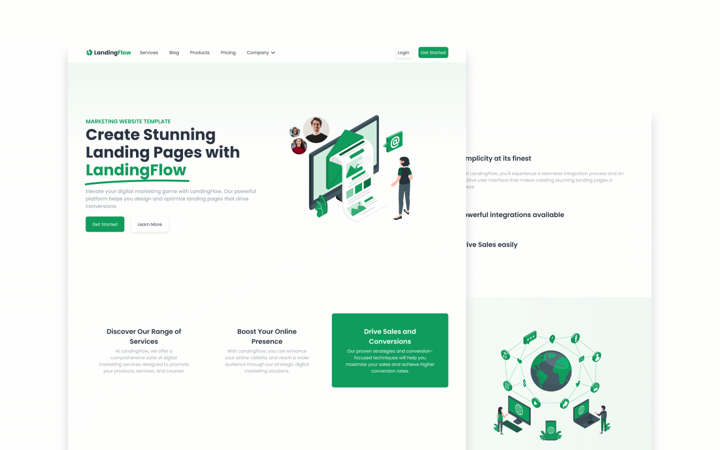 LandingFlow - Marketing HTML5 Responsive Website Template