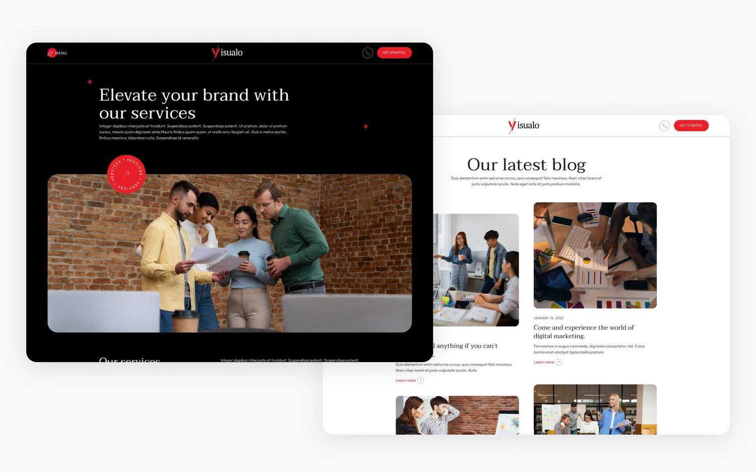 Visualo - Creative HTML5 Responsive Website Template