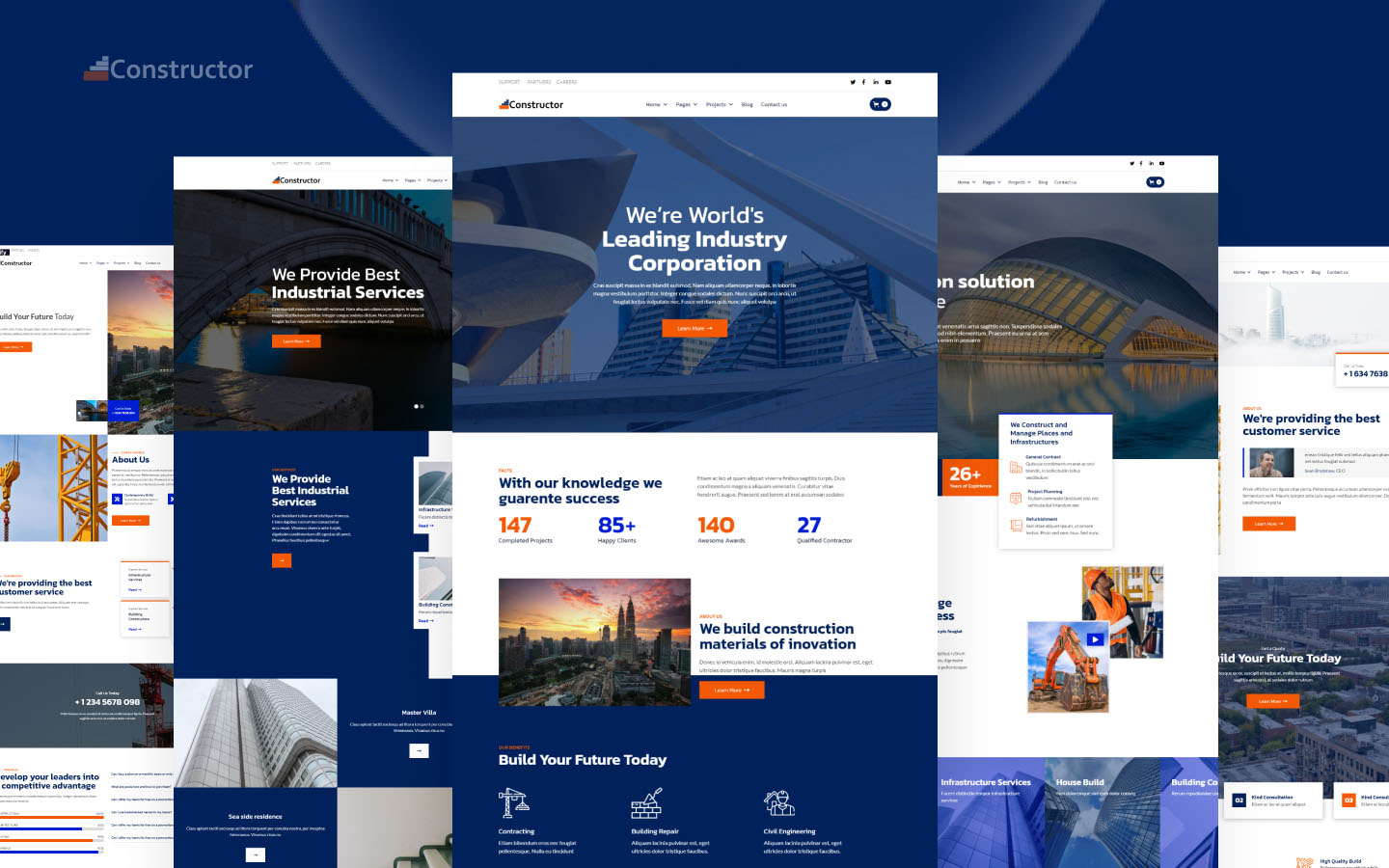 Constructor - Construction HTML5 Responsive Website Template