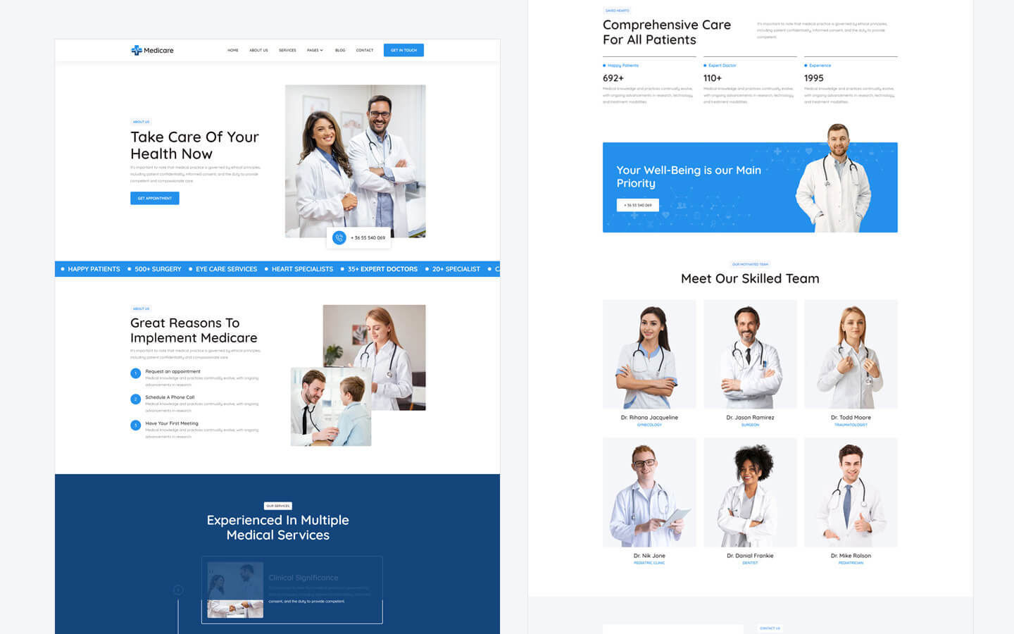 Medicare - Hospital HTML5 Responsive Website Template