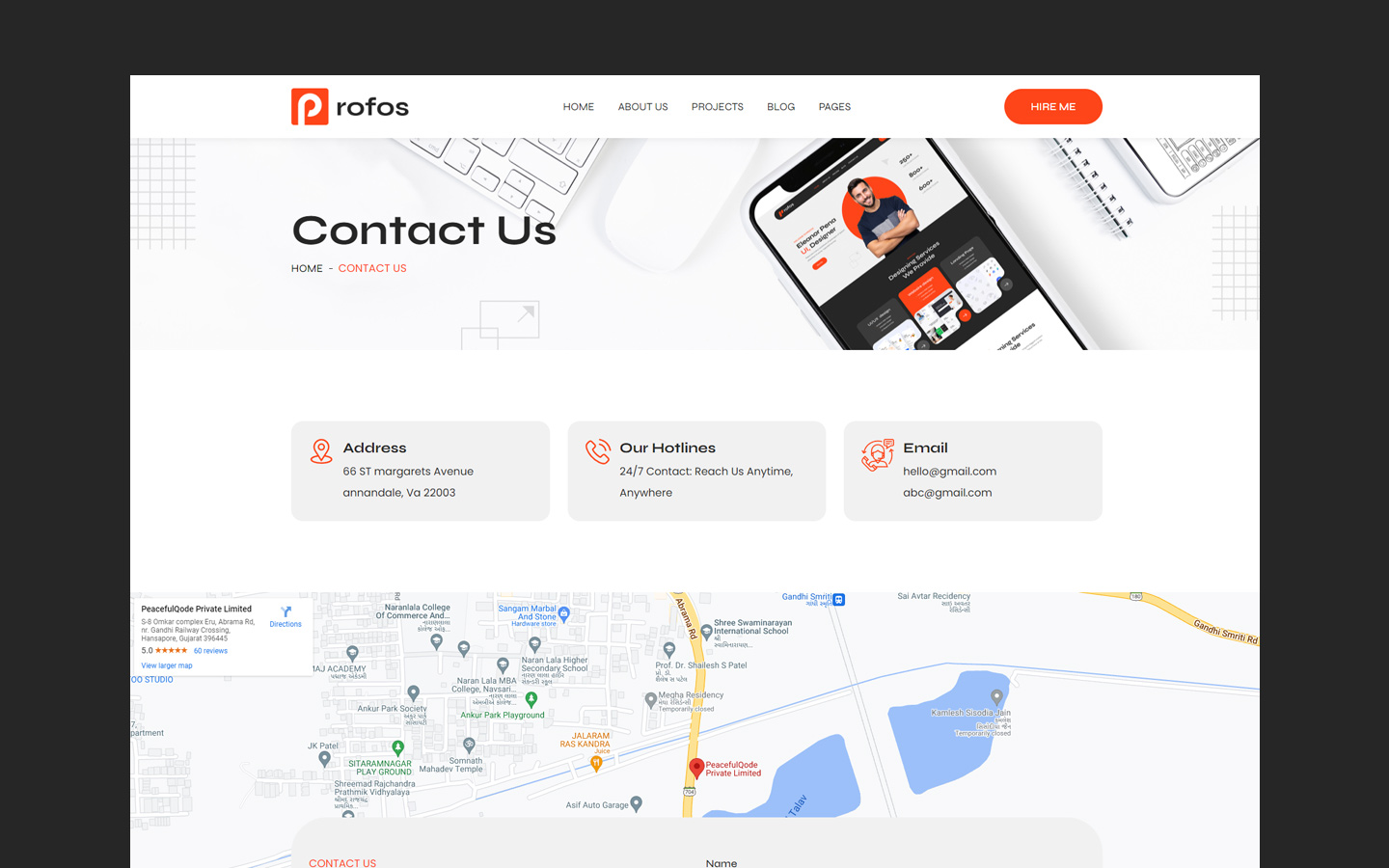 profos - Profile HTML5 Responsive Website Template