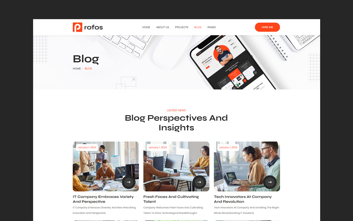 profos - Profile HTML5 Responsive Website Template