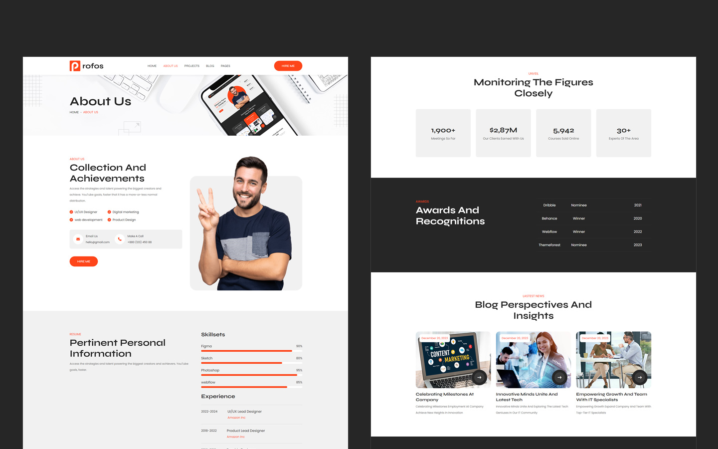 profos - Profile HTML5 Responsive Website Template