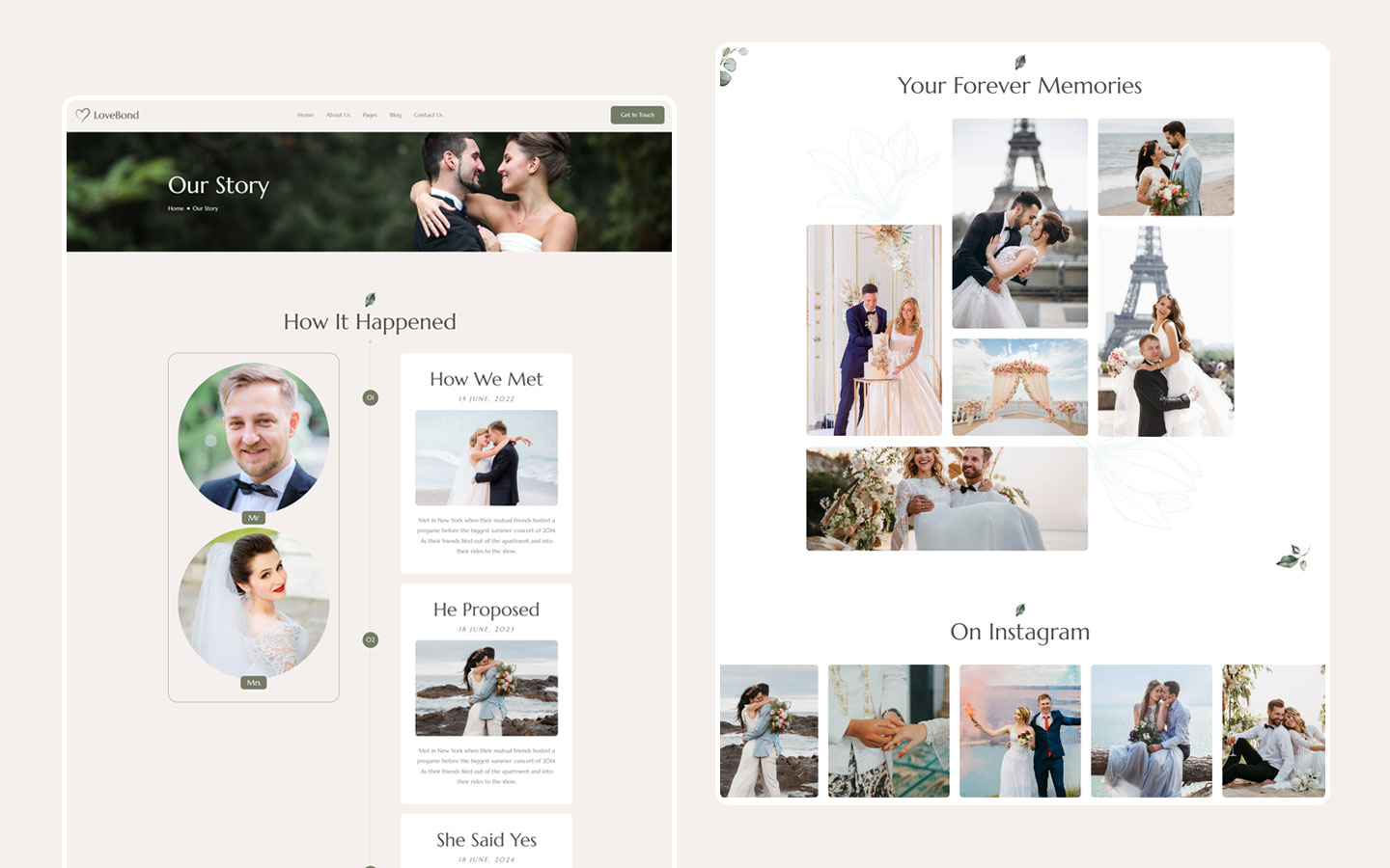 lovebond - Wedding HTML5 Responsive Website Template