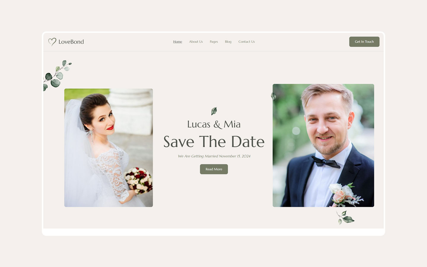 lovebond - Wedding HTML5 Responsive Website Template