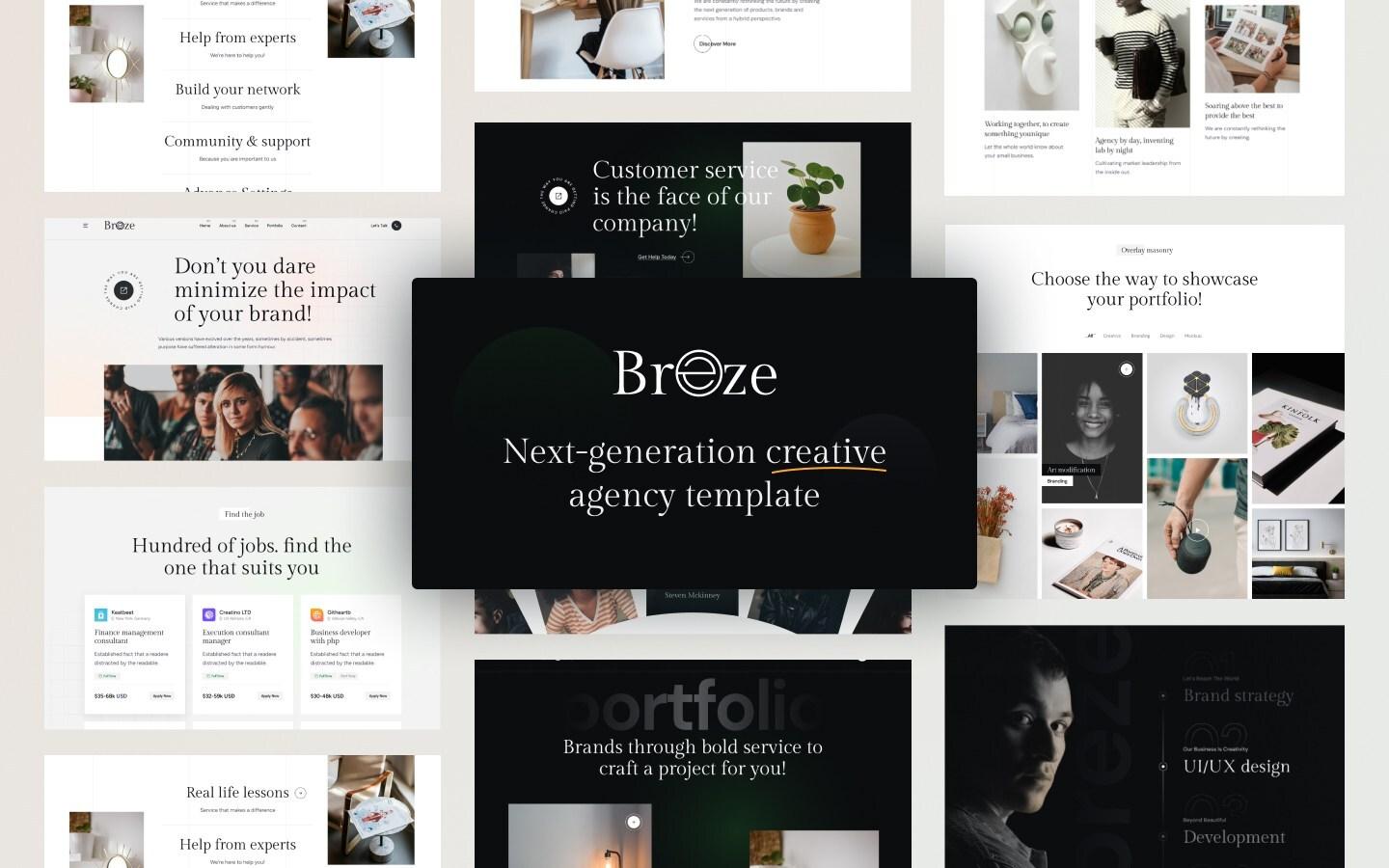 Breze - Creative HTML5 Responsive Website Template