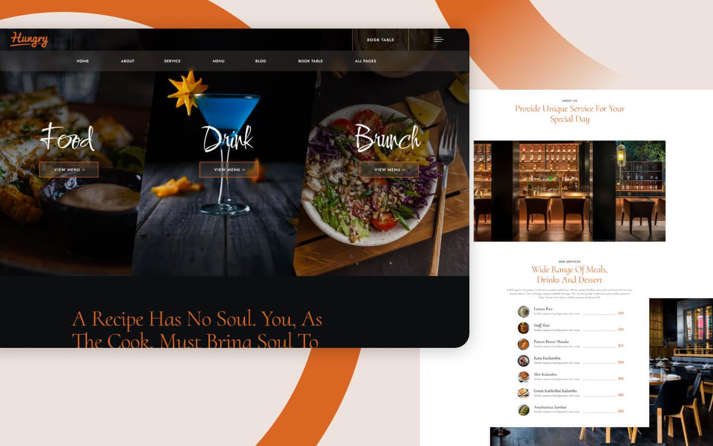 Hungry - Restaurant HTML5 Responsive Website Template