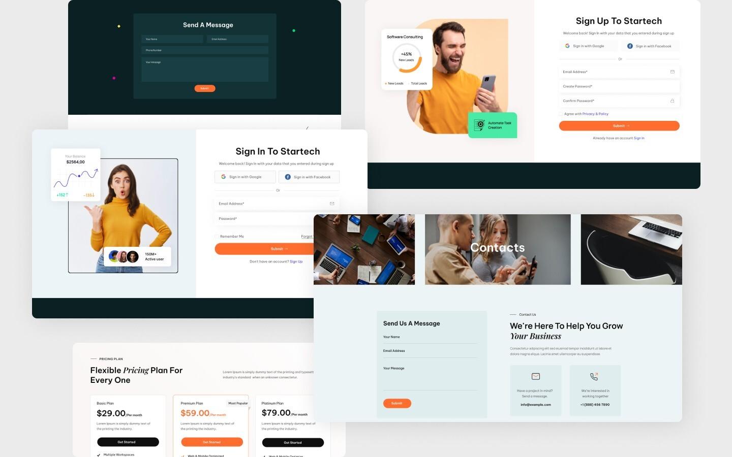 Startech - SaaS HTML5 Responsive Website Template