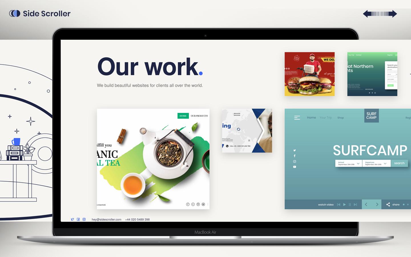 Side Scroller - Portfolio HTML5 Responsive Website Template