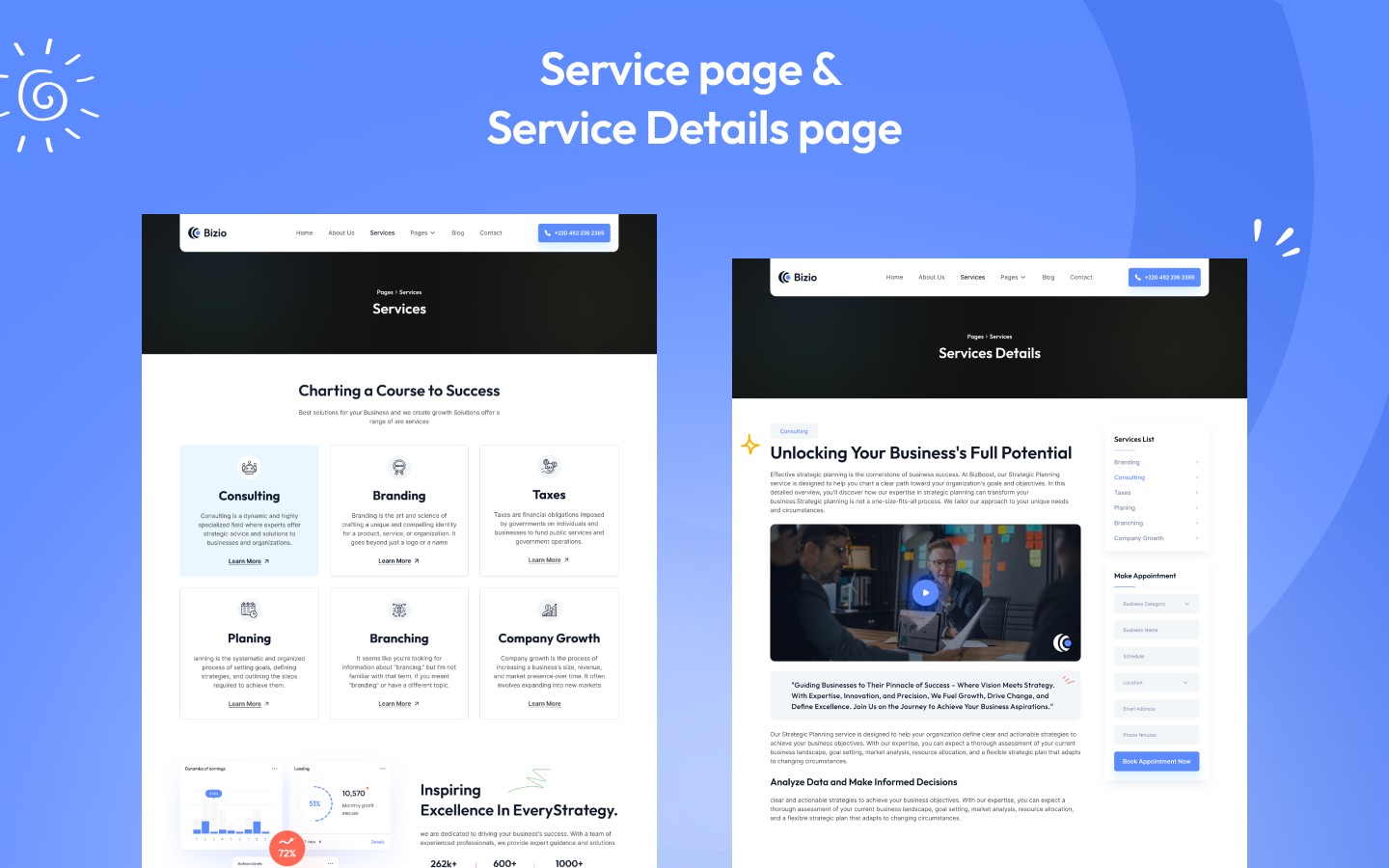 Bizio - Consulting HTML5 Responsive Website Template