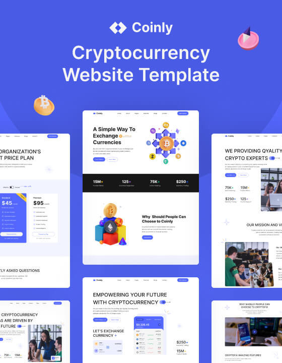 Coinly - App HTML5 Responsive Website Template