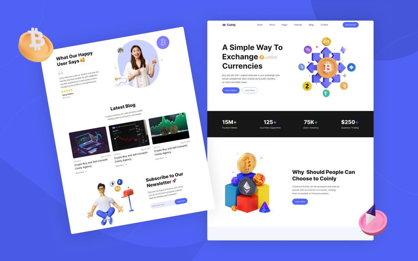 Coinly - App HTML5 Responsive Website Template