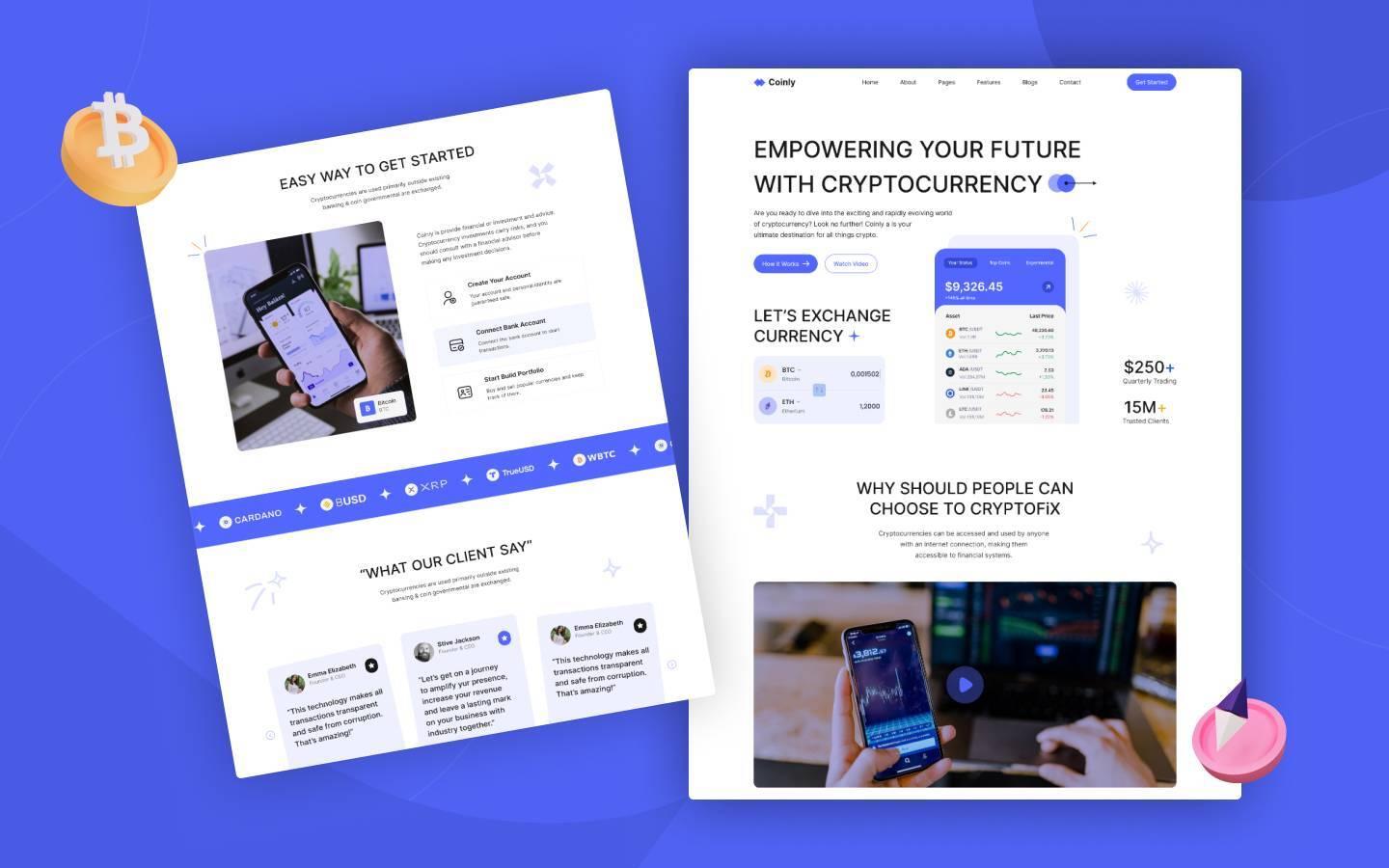 Coinly - App HTML5 Responsive Website Template