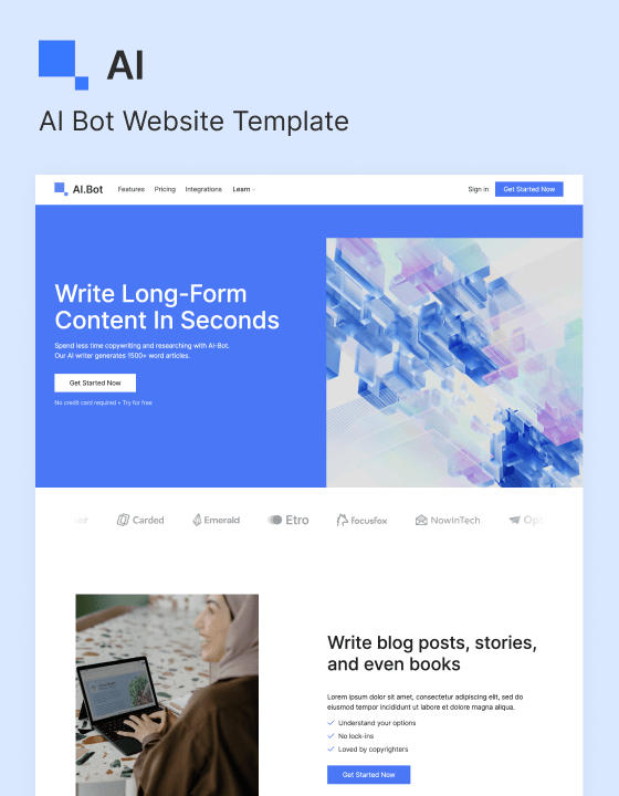 AI Bot - App HTML5 Responsive Website Template