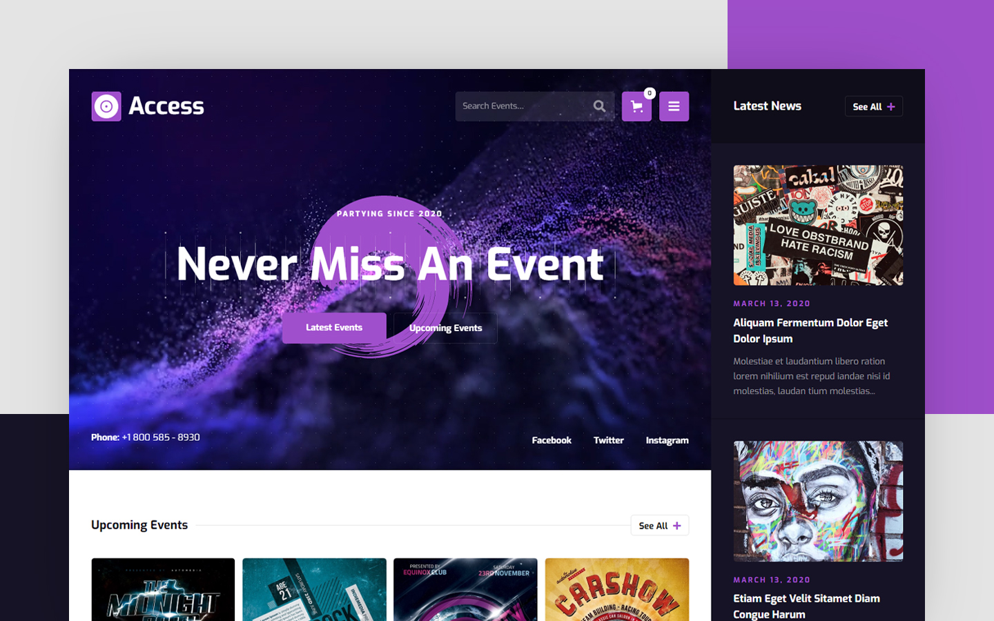 Access - Event HTML5 Responsive Website Template