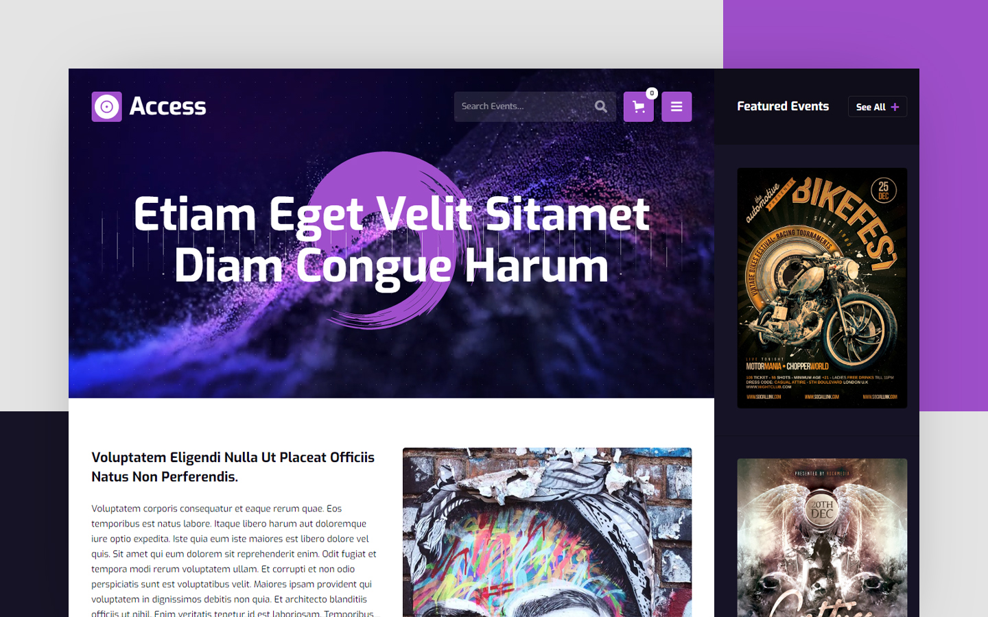 Access - Event HTML5 Responsive Website Template