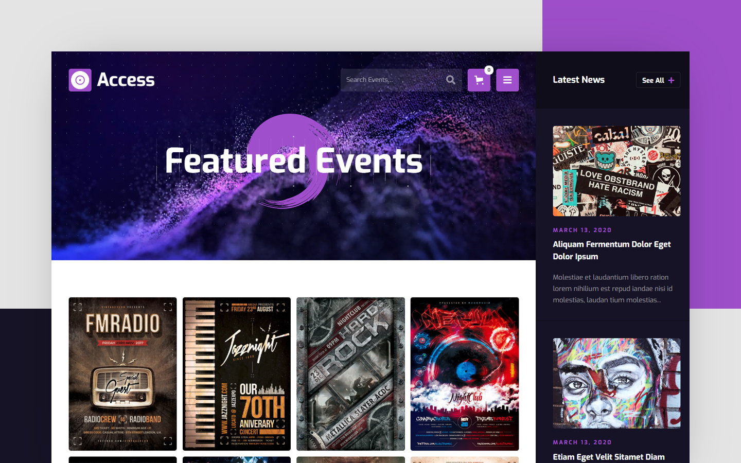 Access - Event HTML5 Responsive Website Template