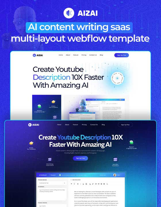 Aizai - SaaS HTML5 Responsive Website Template