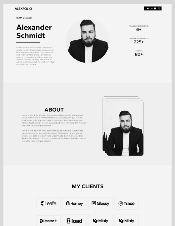 Alexfolio - Portfolio HTML5 Responsive Website Template