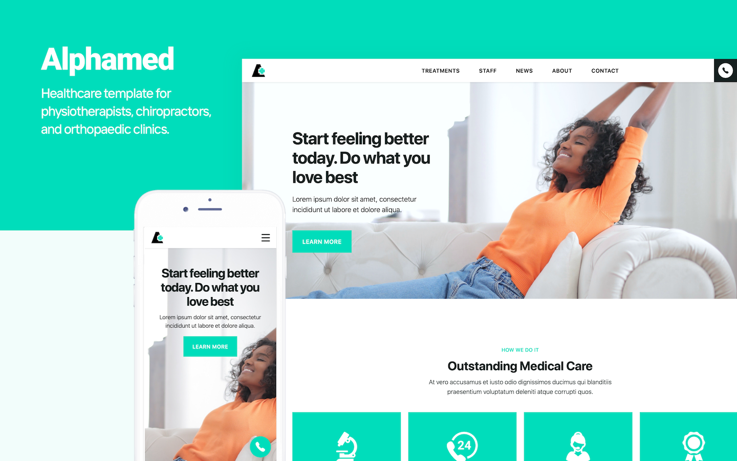 Alphamed - Health HTML5 Responsive Website Template